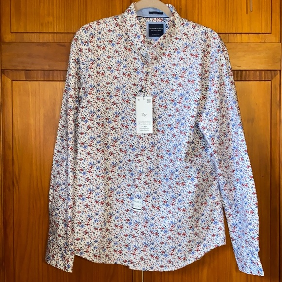 Denim & Flower | Shirts | Nwt Denim Flower Mens Buttondown Floral Shirt ...
